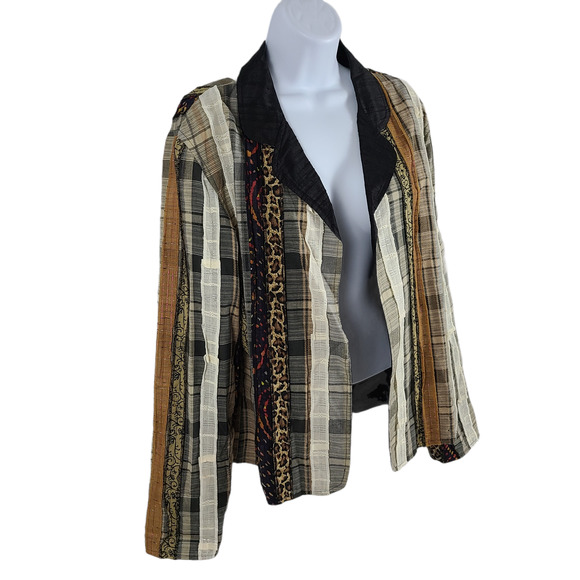 Anu | Jackets & Coats | Anu Art To Wear Jacket Mixed Media Embroidered ...